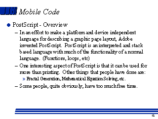 Mobile Code