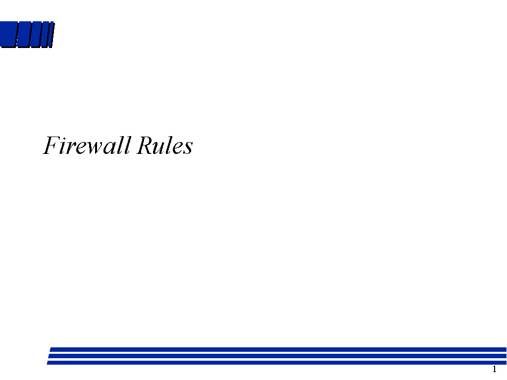 Firewall Rules