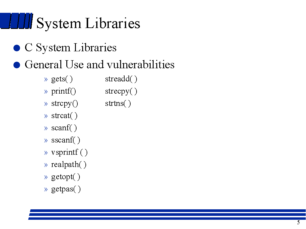 System Libraries