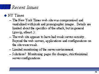 Recent Issues