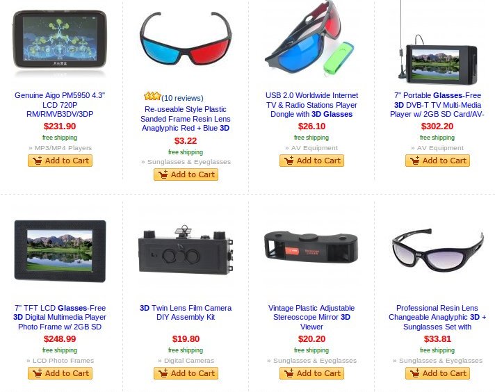 Many Types Of 3D Glasses And Stuff